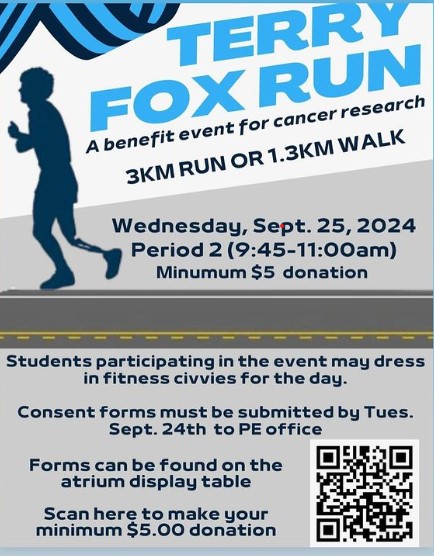 Terry Fox run | St. Thomas Aquinas Catholic Secondary School, Oakville