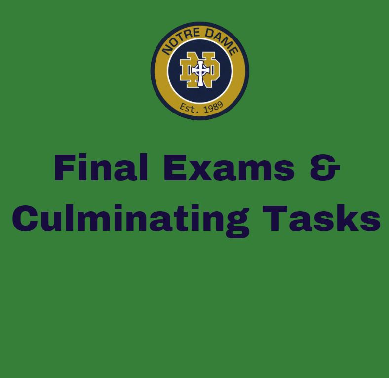 Semester One Exam Information | Notre Dame Catholic Secondary School ...
