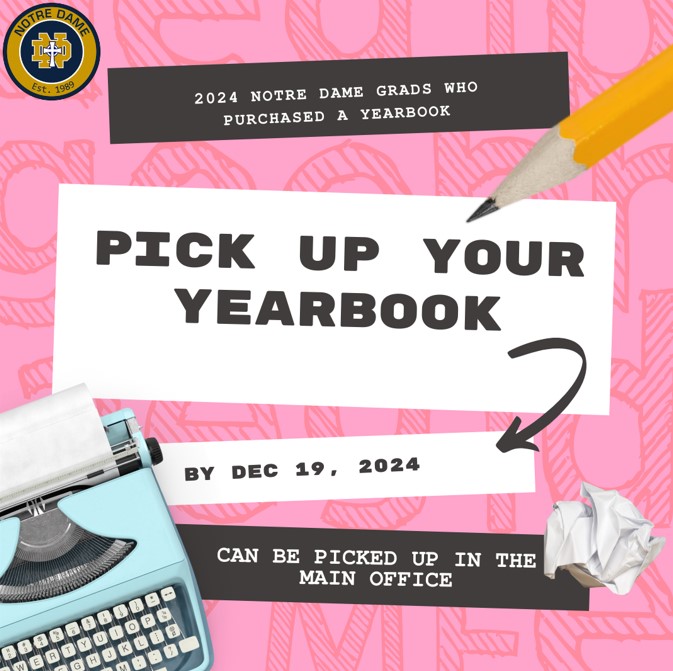 2024 Yearbook Pick Up | Notre Dame Catholic Secondary School, Burlington