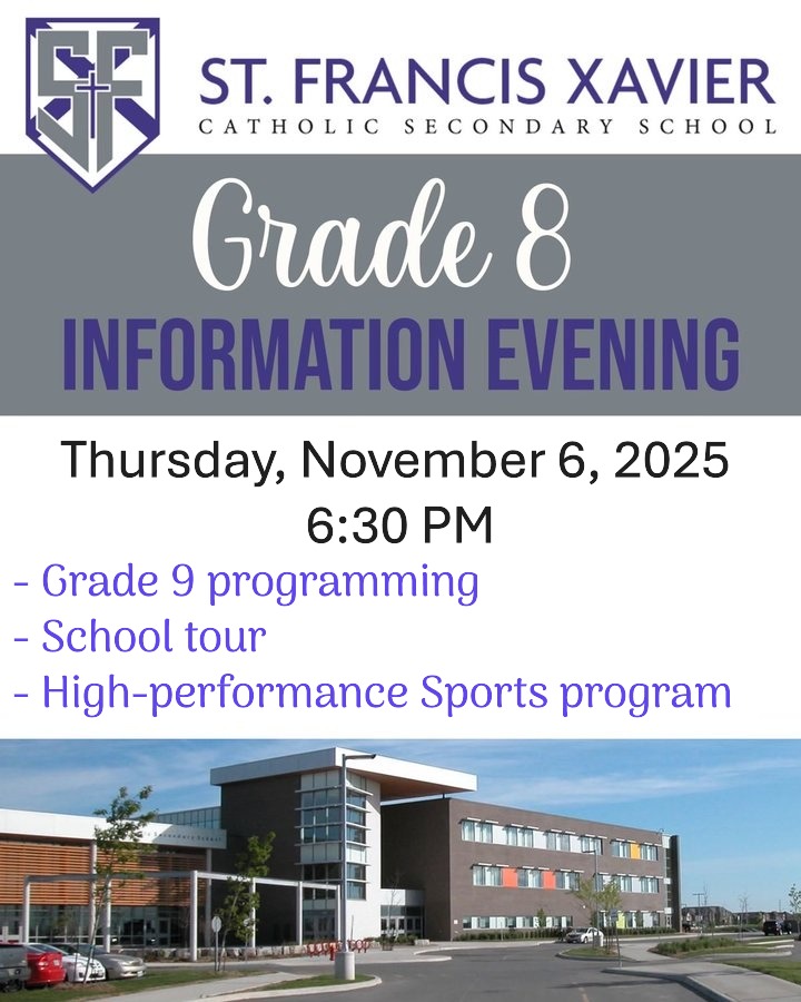Gr 8 Information Evening | St. Francis Xavier Catholic Secondary School ...